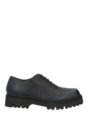 Emporio Armani Lace-up Leather Shoes - Blue