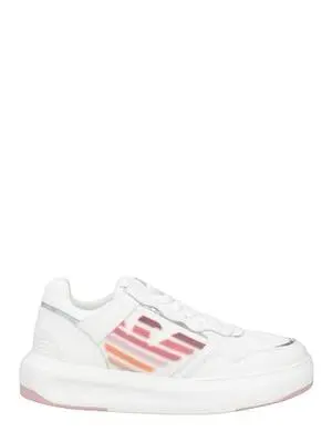 Emporio Armani Low-top Leather Sneakers - White