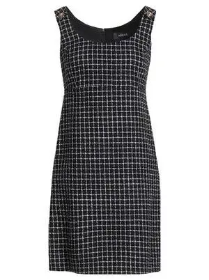 Versace Mini Flared Tweed Dress - Black