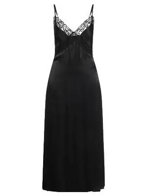Sandro Maxi Slip Dress - Black