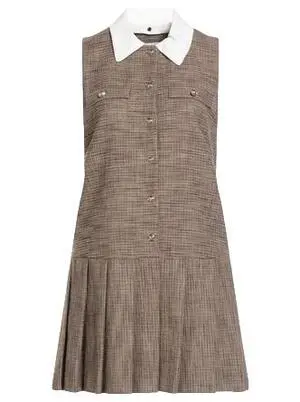 Sandro Mini Blazer Dress - Brown