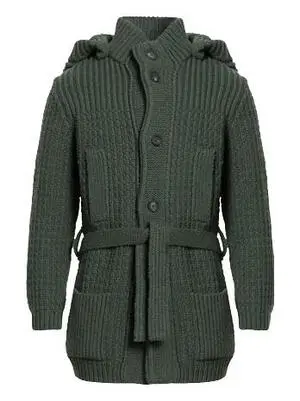 Tagliatore Coat In Wool And Polyamide Green
