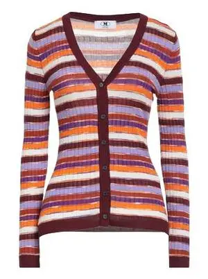 Missoni Striped Ribbed-knit Cardigan - Red