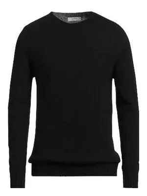 Alpha Studio Sweater In Recycled Wool Blend - Black