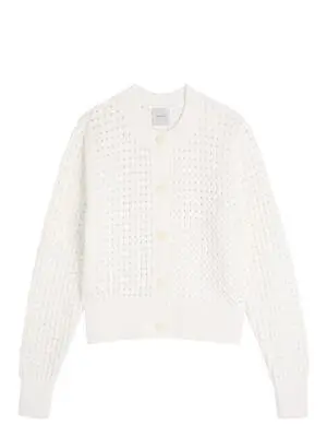 Varley Textured Knit Jacket - White