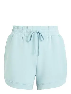 Varley Ollie High-rise Stretch-jersey Shorts - Light Blue