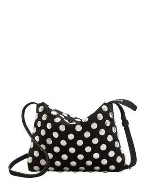 Khaite Lina Medium Studded Cross-body Bag - Black