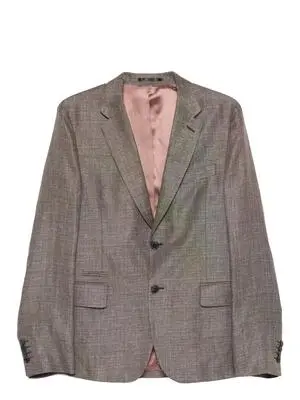 Paul Smith Textured Single-breasted Blazer - Brown
