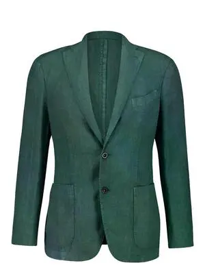 Boglioli Notched-lapel Linen Blazer - Green