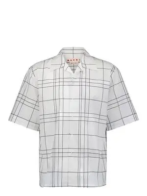 Marni Check-pattern Short-sleeve Shirt - White