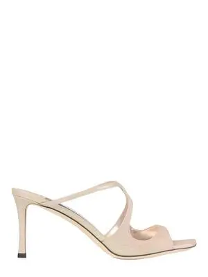 JIMMY CHOO 75mm Anise Square-toe Sandals - Gold