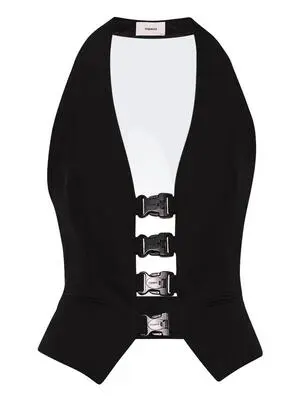 Coperni Multi Buckle Waistcoat - Black