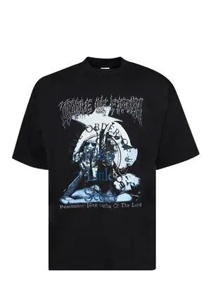 Vetements Cof Filthy Secret Oversized Tee Washed - Black