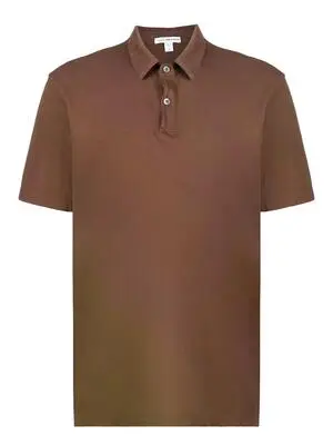 JAMES PERSE Plain Polo Shirt - Brown