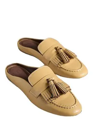 Maeve Maeve Kiltie Tassel Loafer Mules Tan