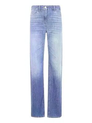 Elisabetta Franchi Logo-plaque Jeans - Blue