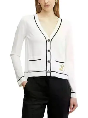 Luisa Spagnoli V-neck Buttoned Cardigan - White