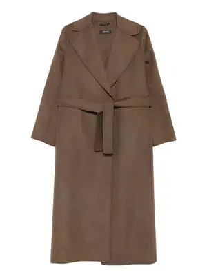 Max Mara Wool Wrap Coat - Brown