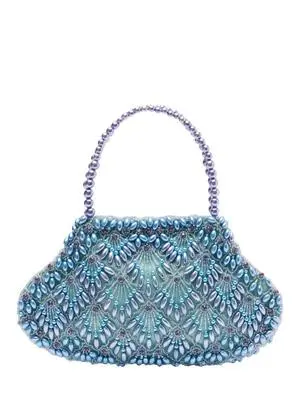 CLIO PEPPIATT Scallop Embellished Mini Tote Bag - Blue