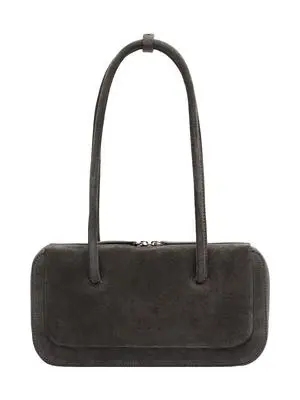 AESTHER EKME Lagune Bowling Mini Suede Shoulder Bag - Grey