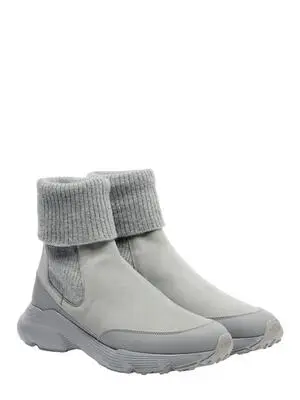 TOD'S Leather Chelsea Boots Beige