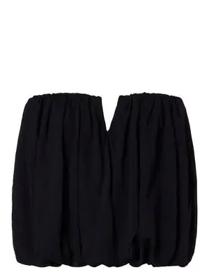 Isabel Marant Amalia Gathered Top - Black