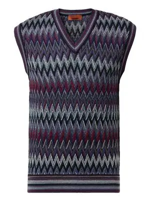 Missoni Zigzag Wool Sweater Vest - Multicoloured