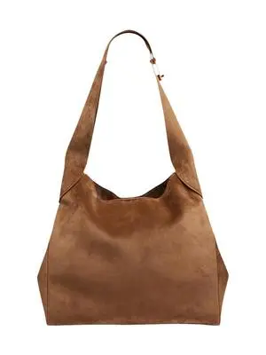 Gabriela Hearst Small Suede Tote Bag - Brown