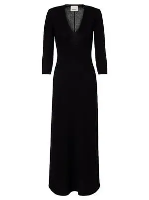 Isabel Marant Étoile Salina Wool-blend Maxi Dress - Black