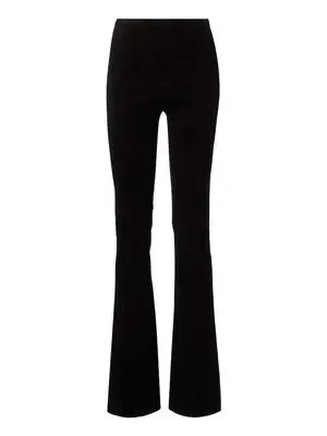 Stouls Kam 24 Suede Flared Pants - Black