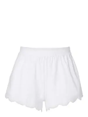 Marysia Bellini Cotton-blend Terry Shorts - White