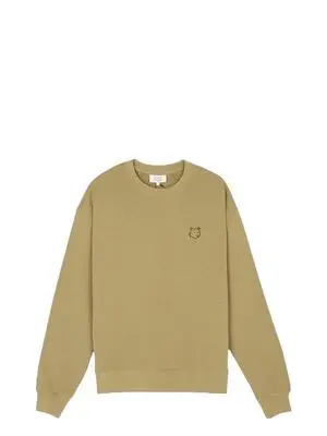 Maison Kitsuné Bold Fox Head Sweatshirt Beigekhaki
