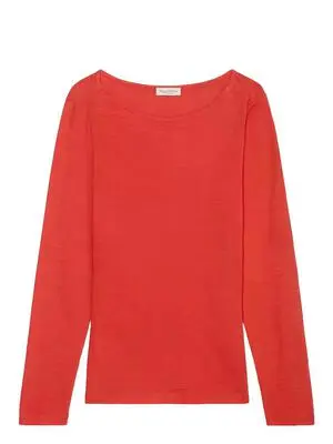 Marc O'polo Long-sleeve Boatneck Top - Red