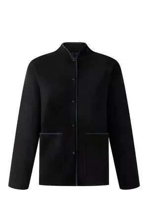 Shanghai Tang Buttoned Pocket Cardigan - Black