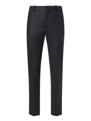 TOD'S Virgin Wool Straight Pants - Blue