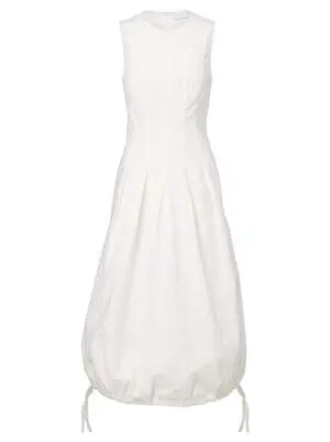 Proenza Schouler Label Marley Cotton Midi Dress - White
