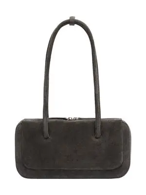 AESTHER EKME Lagune Bowling Mini Suede Shoulder Bag - Grey