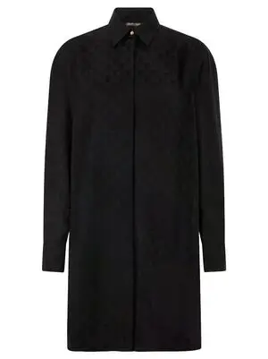 Roberto Cavalli Long-sleeve Shirt Dress - Black
