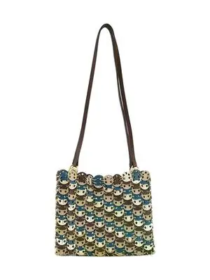 Rabanne Disc-detailing Shoulder Bag - Gold