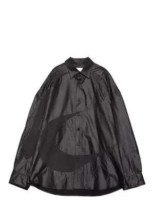 YOSHIOKUBO Abstract-print Shirt - Black