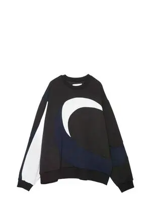 YOSHIOKUBO Panelled Crewneck Sweatshirt - Black