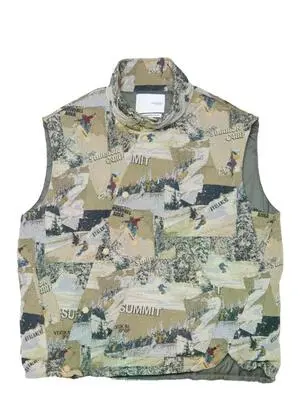 YOSHIOKUBO Photograph-print Gilet - Green