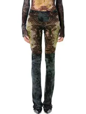 JEAN PAUL GAULTIER Mesh Trousers - Brown