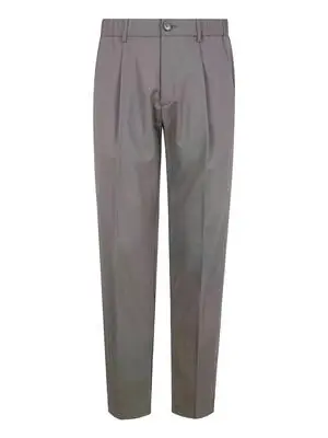 Herno Pleated Back-pocket Trousers - Grey
