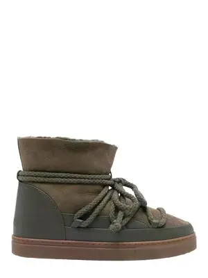 Inuikii Suede Ankle Boots - Green