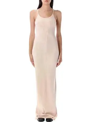 Eterne Ribbed Maxi Dress - Pink