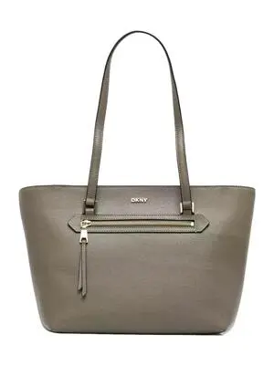 Dkny Logo-plaque Tote - Green
