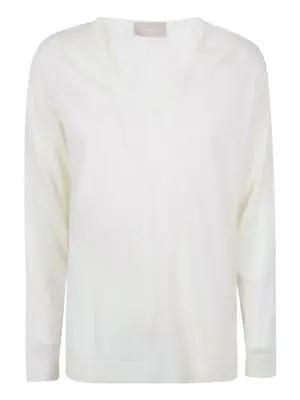 DRUMOHR V-neck Ribbed Sweater - Neutrals