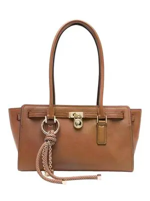 Michael Kors Leather Top Handle Bag - Brown