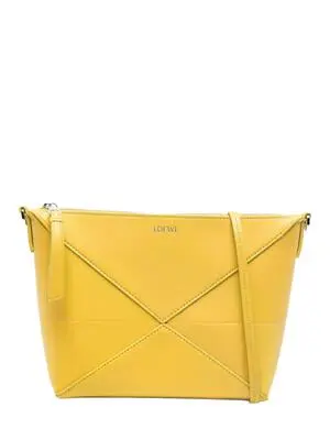 Loewe Puzzle Leather Clutch Yellow